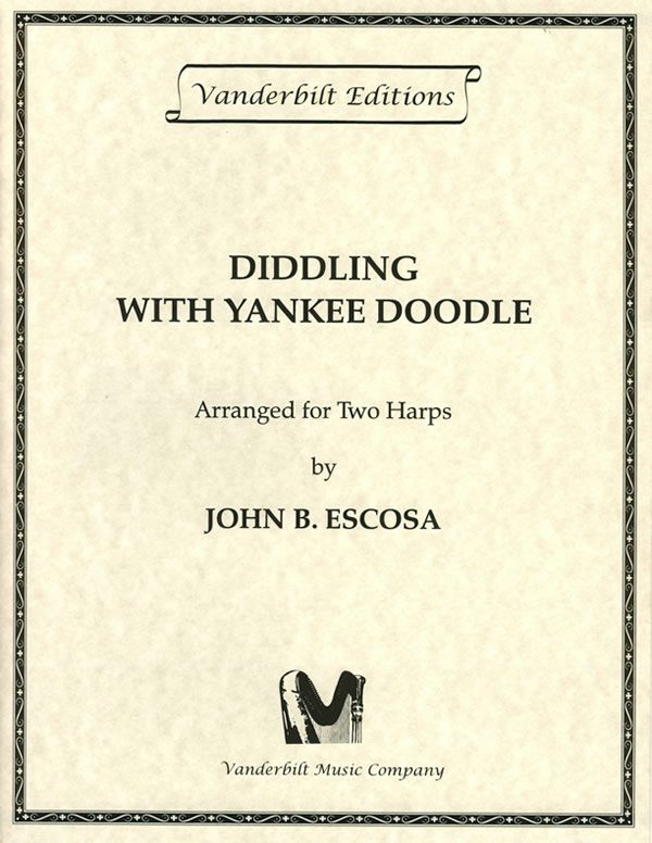 Harp Sheet Music: Diddling with Yankee Doodle (2 harps) by ESCOSA, J.