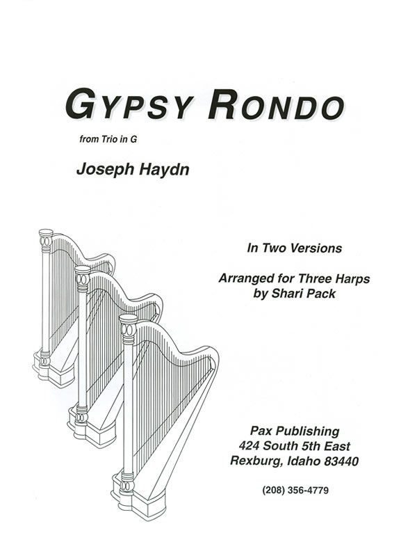 Harp Sheet Music: Gypsy Rondo (3 harps) by HAYDN, F.J./PACK