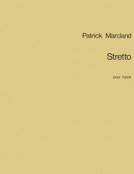 Harp Sheet Music: Stretto by MARCLAND, P.