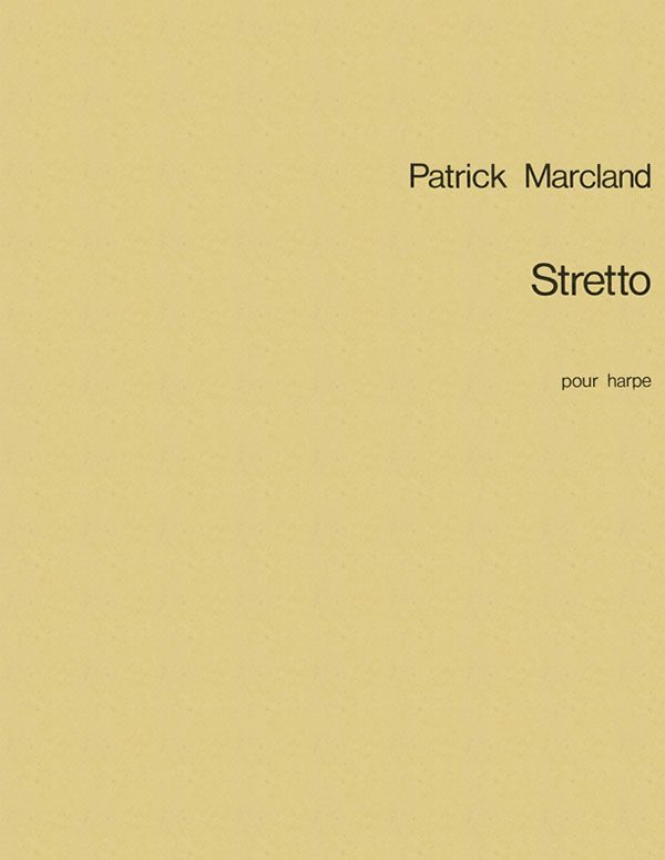 Harp Sheet Music: Stretto by MARCLAND, P.
