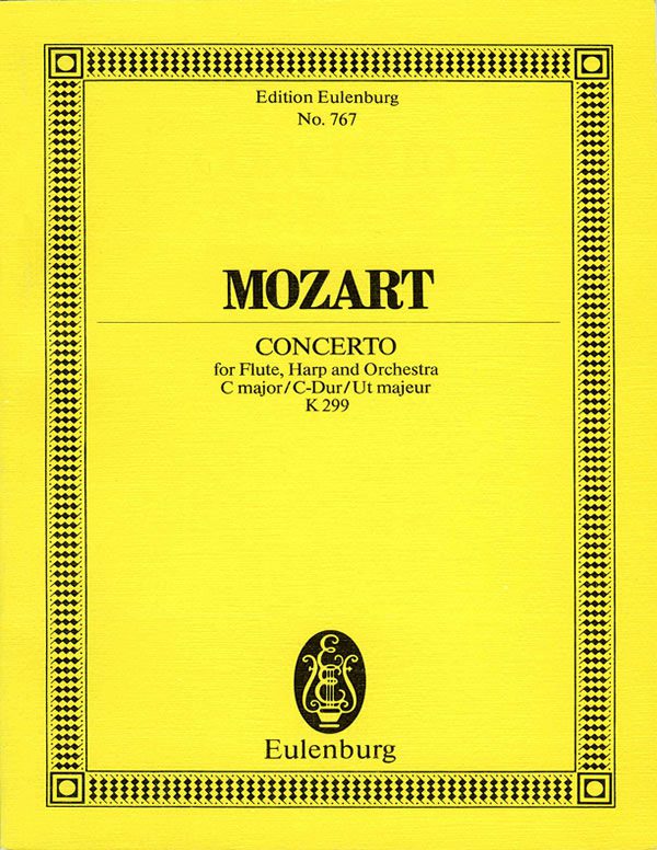 Harp Sheet Music Concerto In C Major Kv 299 For Flute And Harp Mini