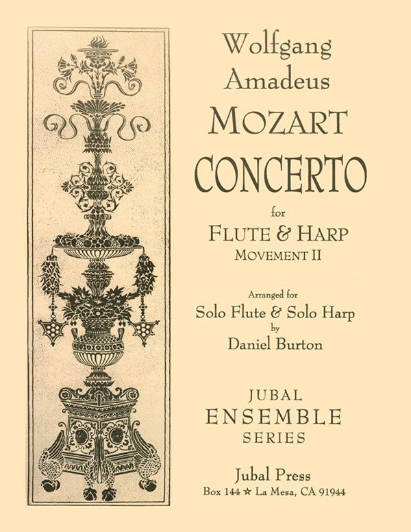 Harp Sheet Music: Concerto for Flute and Harp, Movement II Arranged for ...