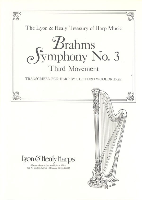 Harp Sheet Music: Symphony No 3-3rd Movement by BRAHMS, J./WOOLRIDGE