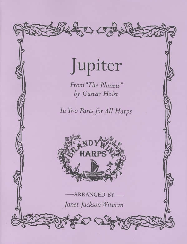 Harp Sheet Music: Jupiter from the Planets (2 harps) by HOLST, G ...