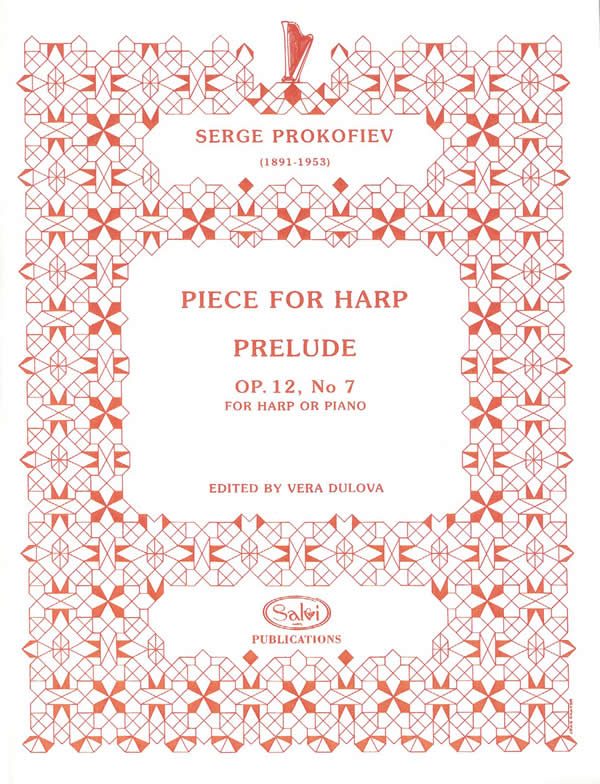 Harp Sheet Music: Piece for Harp and Prelude in C, op. 12, no. 7 by ...
