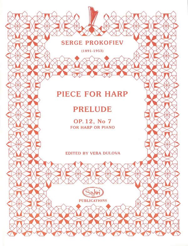 Harp Sheet Music: Piece for Harp and Prelude in C, op. 12, no. 7 by ...