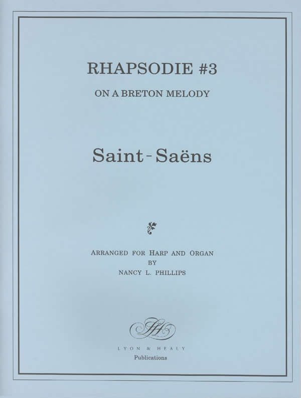 Harp Sheet Music: Rhapsodie No. 3 on a Breton Melody (harp and organ ...
