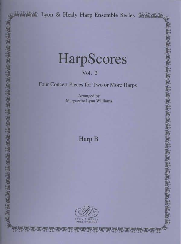 Harp Sheet Music: HarpScores, vol. 2 (harp parts A and B) (2 harps) by ...