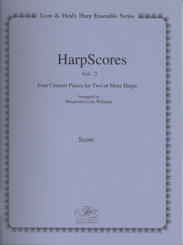 Harp Sheet Music: HarpScores, vol. 2 (Score) (2 harps) by WILLIAMS, M.