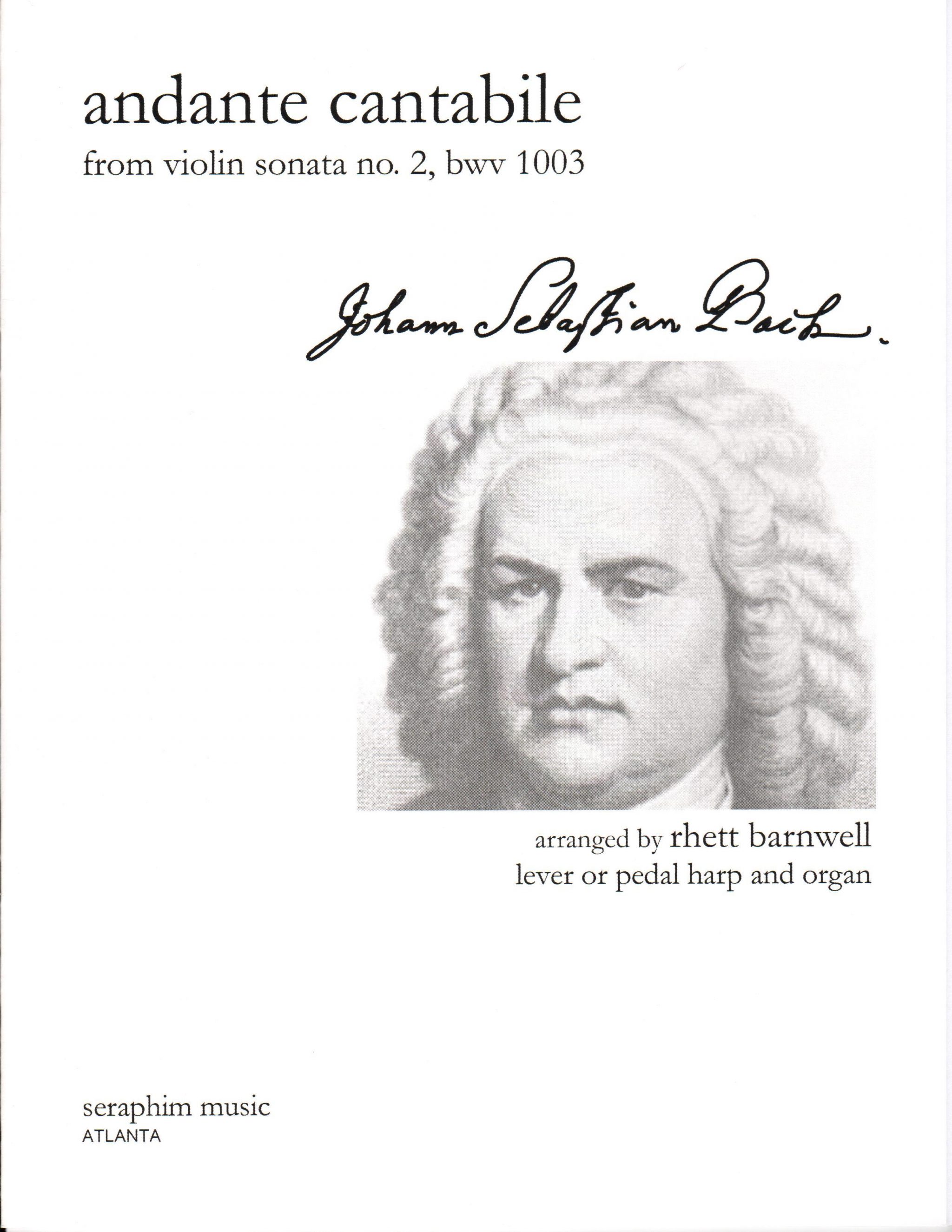 Andante Cantabile From Violin Sonata No 2 BWV 1003 Hp Or Harp