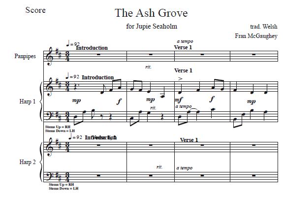 The Ash Grove - Ensemble - Harp.com