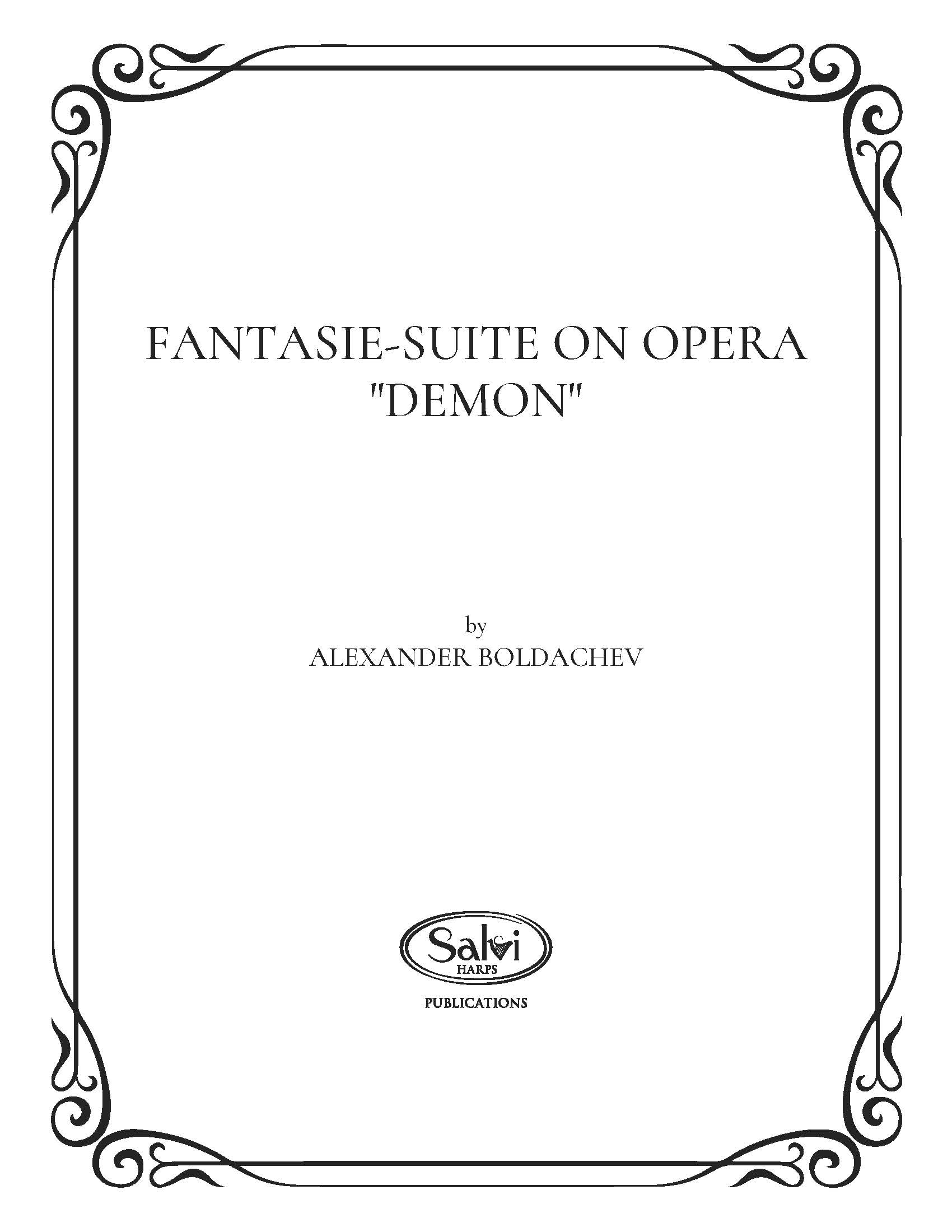 Fantasie-Suite on Opera "Demon" - for Harp (LHS) - Harp.com