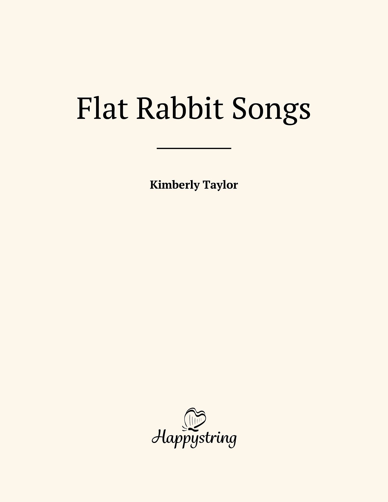 Flat Rabbit Songs - Harp.com