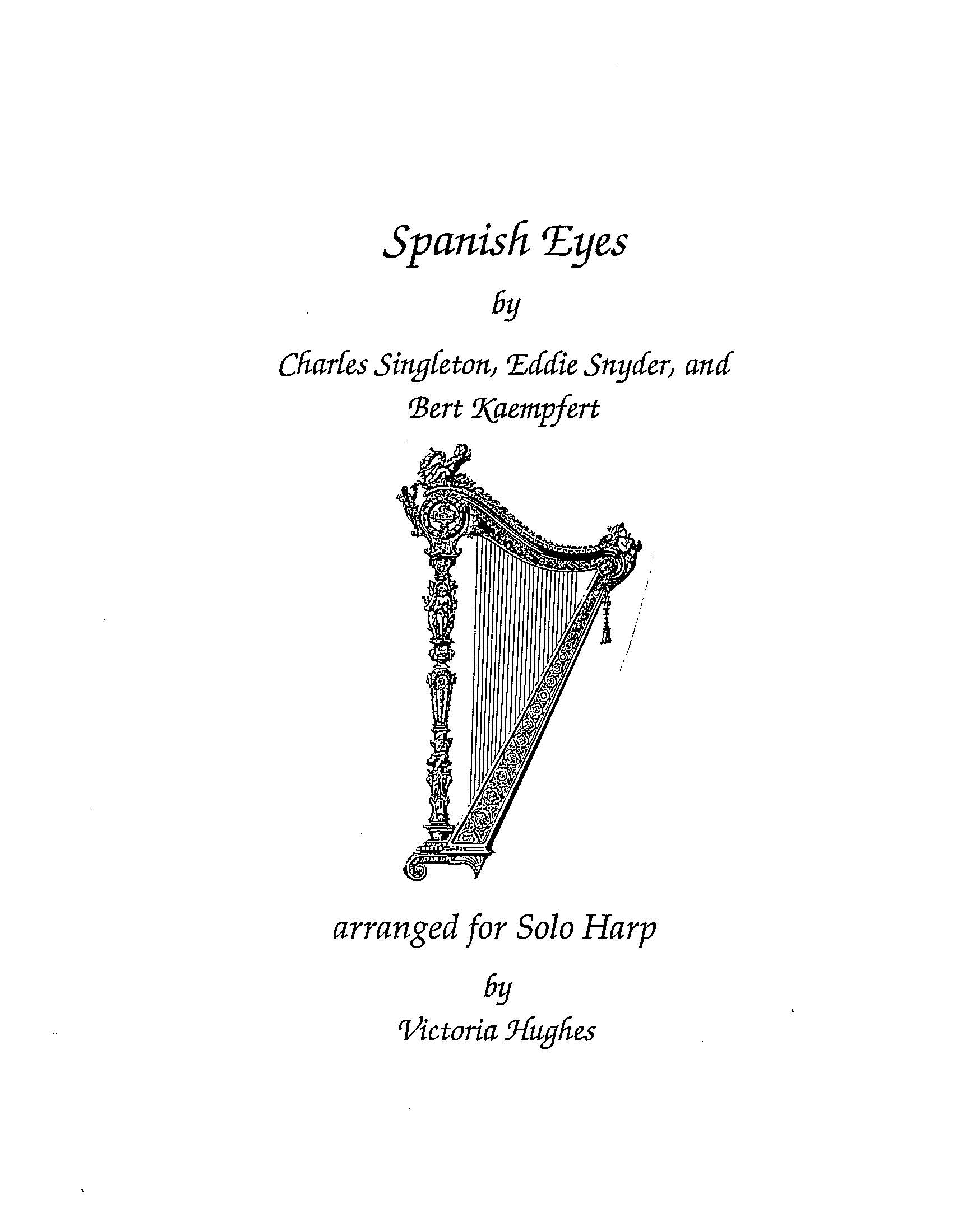 Spanish Eyes for solo harp - Harp.com