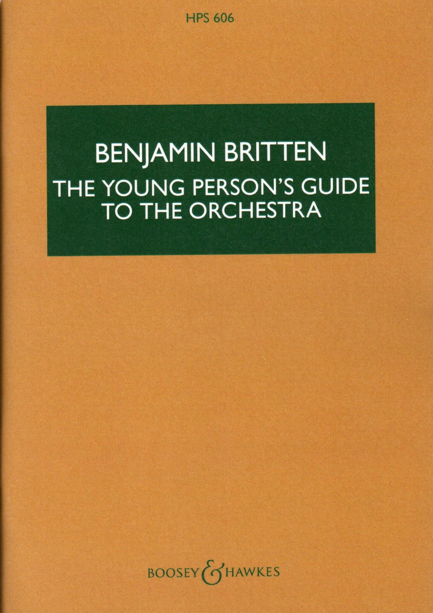 The Young Person's Guide To The Orchestra, Op. 34 (STUDY SCORE/MINI ...