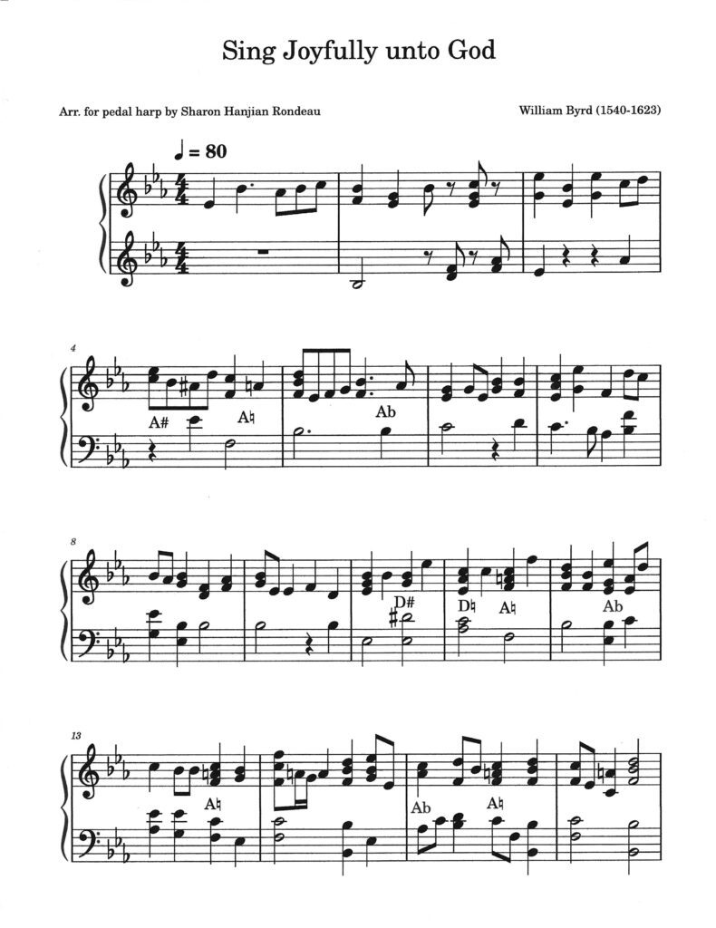 Sing Joyfully Unto God - Harp.com