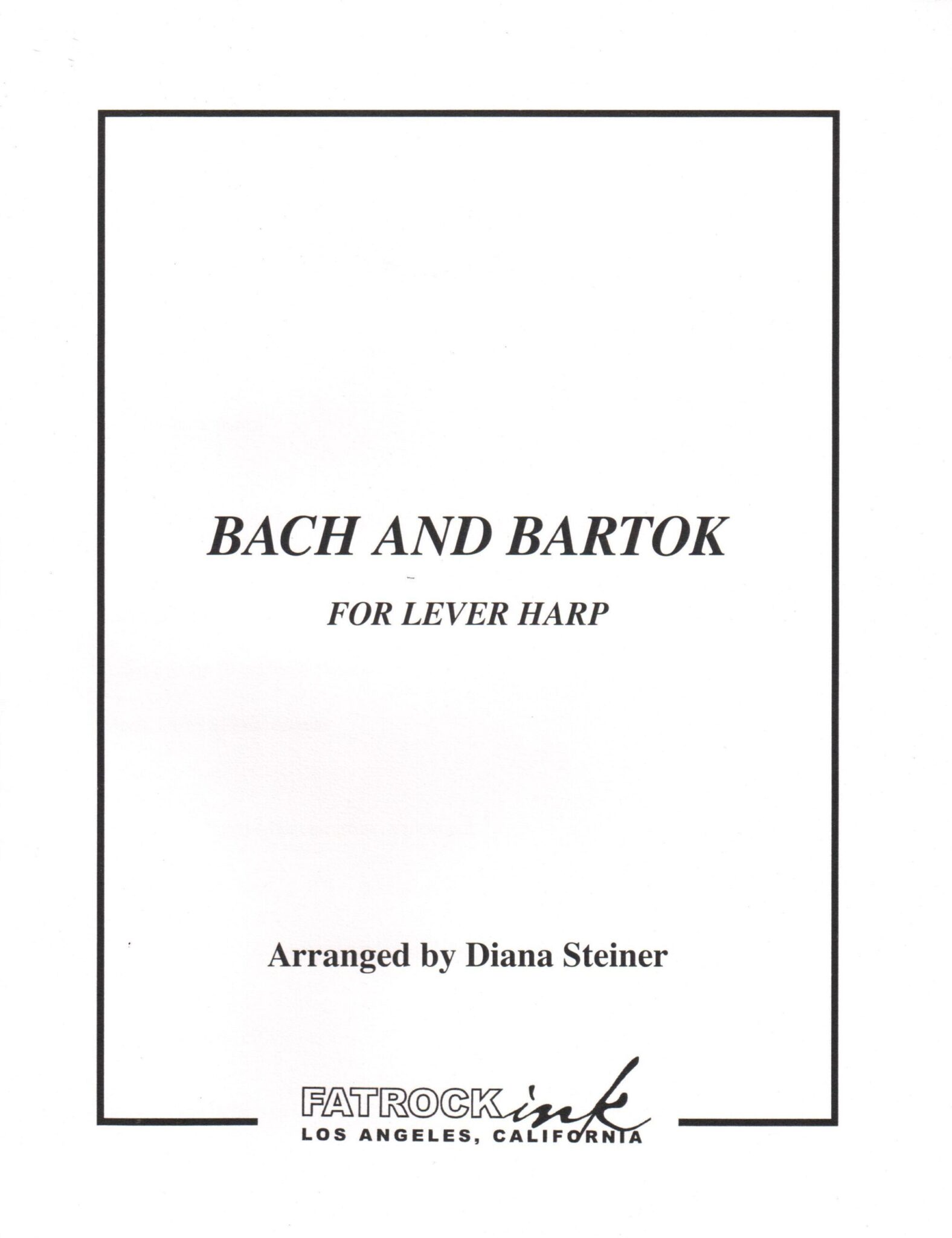 Bach and Bartok for Lever Harp - Harp.com